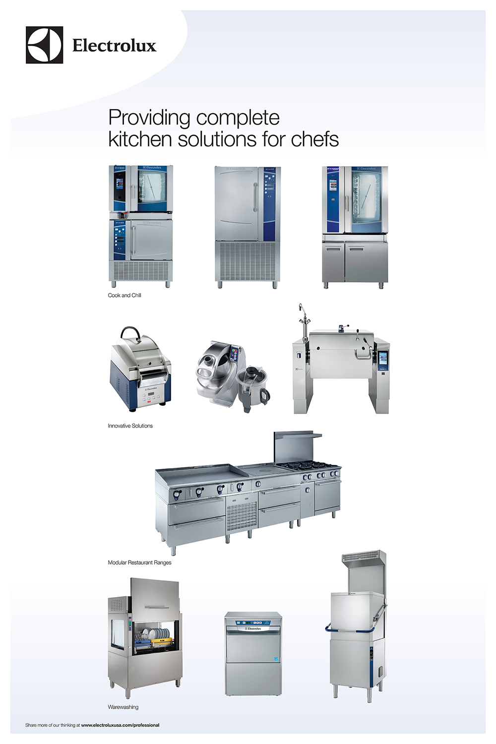 Electrolux Professional promotional poster – Tracy Drake art + design